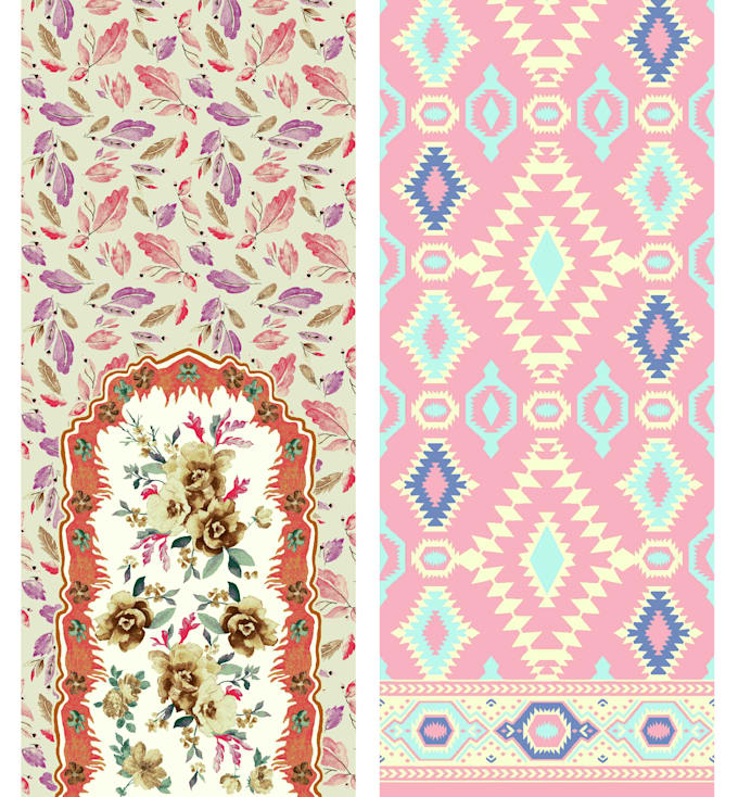 Make placement pattern designs for textile and graphics by ...