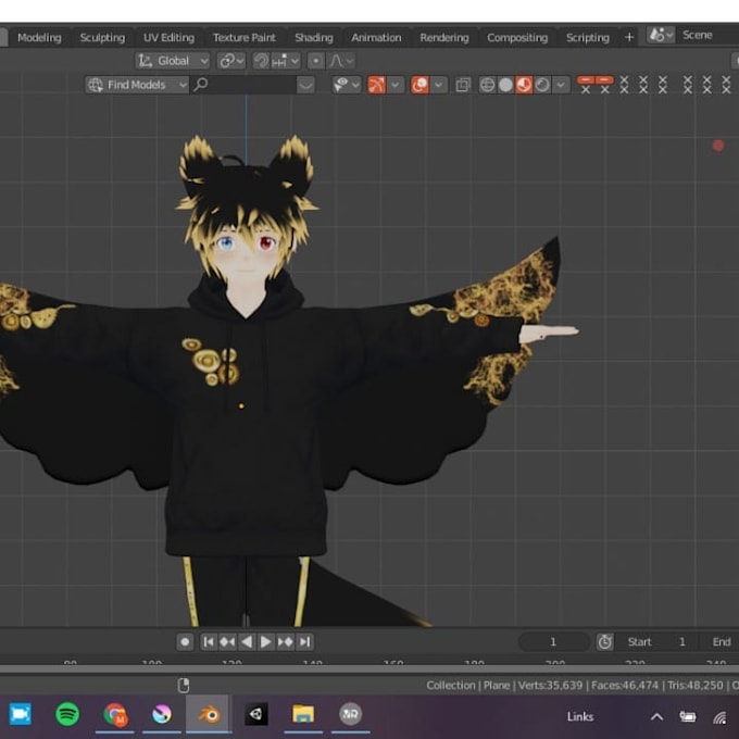 Vrchat avatar, custom avatar, 3d model, vrc avatar for you by ...