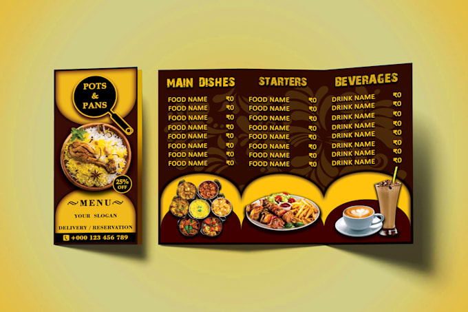 Design attractive food posters, food flyers, food menu for your ...