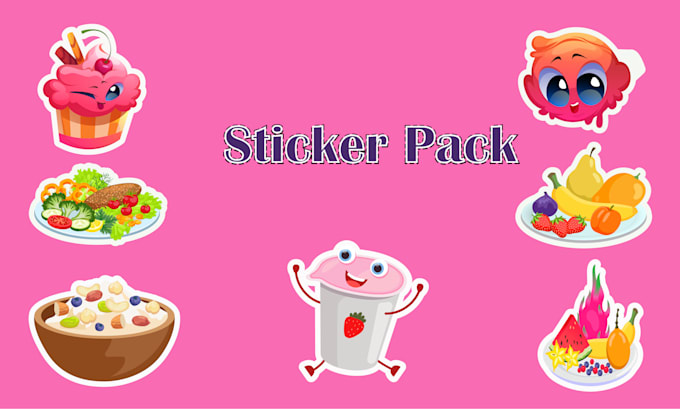 Design awesome stickers for you by Dhasu_artist | Fiverr