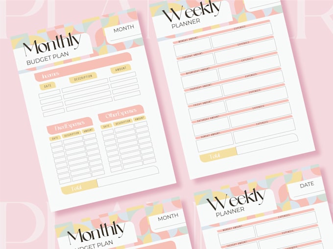 Design custom printable planner, calendar, journal, tracker by ...