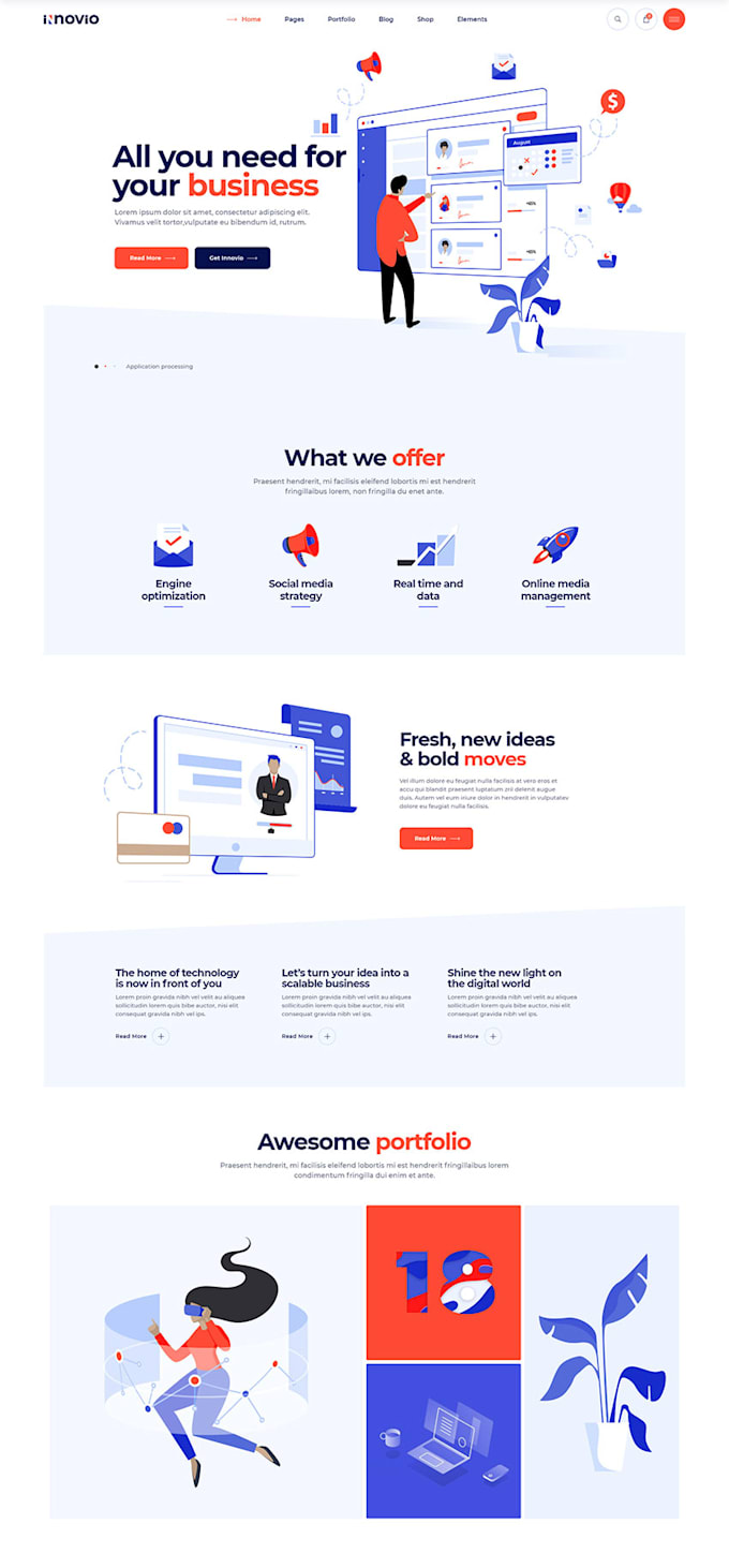 Convert to html,css and javascript by Huydu_2001 | Fiverr