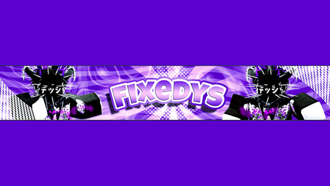 Make you a eye catching roblox gfx youtube banner by Kyousseff | Fiverr