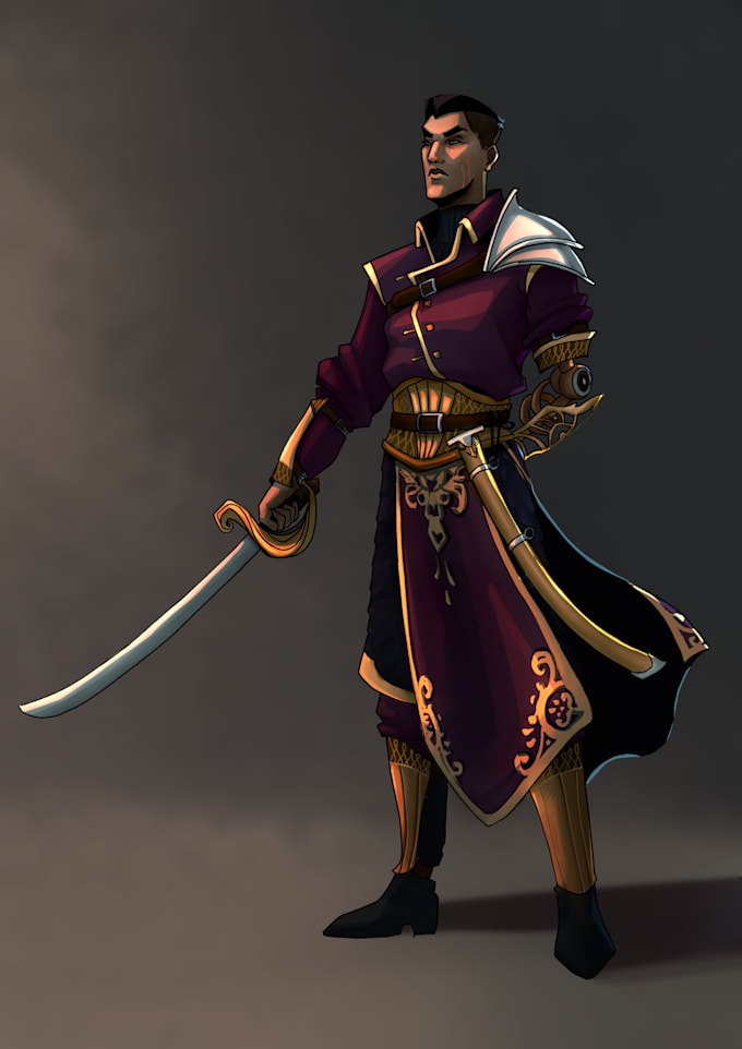 Draw your dnd character with a simple background by Astraendvoir | Fiverr