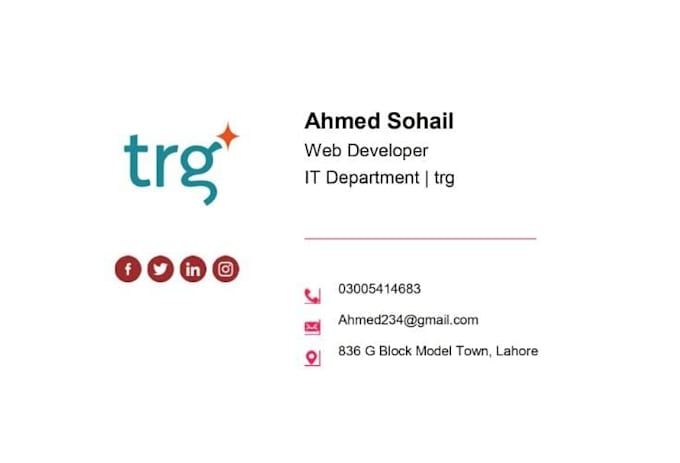 Create fully functional email signatures for you by Javeria2424 | Fiverr