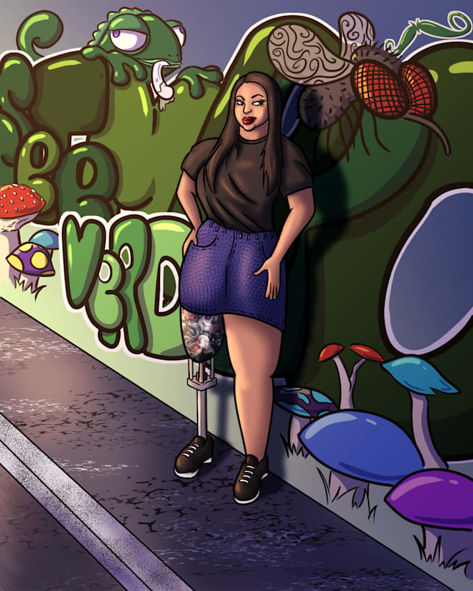 Draw pwd in cartoon style by Gmoarts | Fiverr