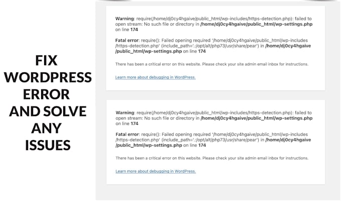 Fix wp error bugs, theme, template, and wordpress problem by ...