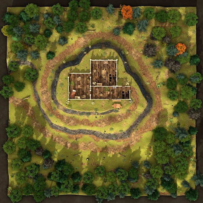 Create ttrpg fantasy maps dungeons battlemaps based on your request ...