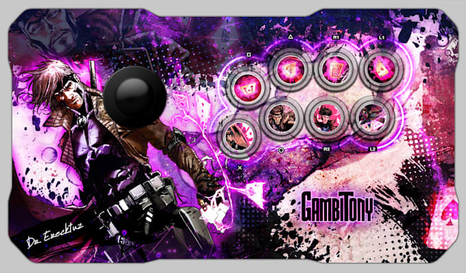 Create custom fightstick artwork by Cyberlukastj | Fiverr