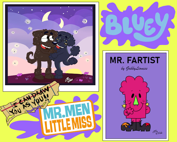 Draw you and your faves by Garciag0220 | Fiverr