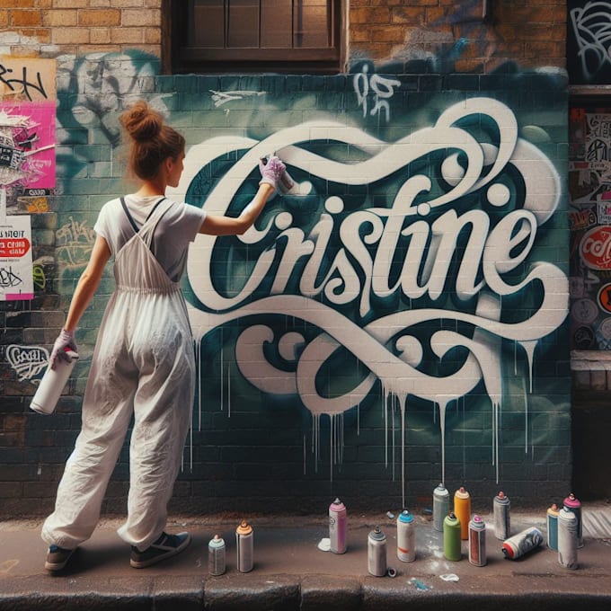 Make draw mural or graffiti art using your name by Syaifultutorial | Fiverr