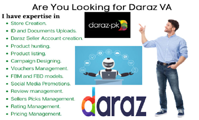 Be your daraz virtual assistant va hunting to ranking by Laraibshahid17 ...