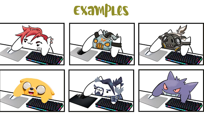 Create a custom bongo cat for your stream by Megacheesee | Fiverr