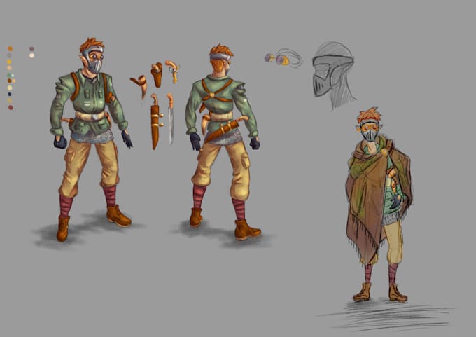 Design and paint character concept art for all your needs by Luca ...