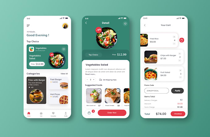 Do app design, ux ui design, mobile app design by Maria_brandings | Fiverr