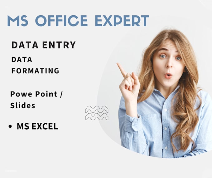 Do ms office data entry services ms excel ms word powerpoint by Faisalabbas4457 | Fiverr