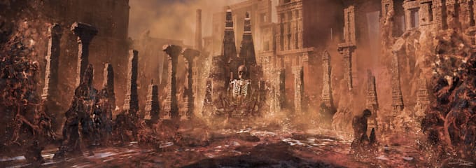 Create an epic environment concept art or background for you by ...