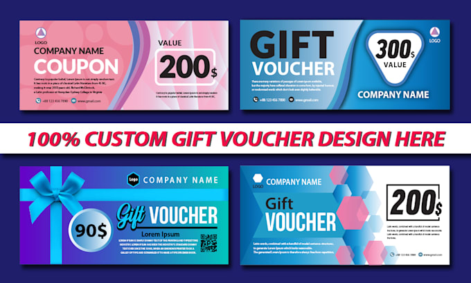 Design custom creative gift voucher by Kumarbd444 | Fiverr