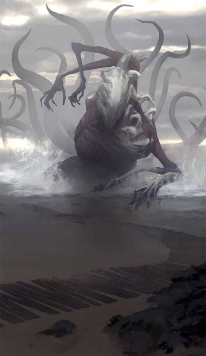 Draw detailed dark art and heavy metal horror illustration by Malkhor0 ...