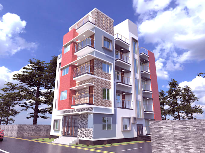 Create 3d exterior model rendering view by Ovicreative | Fiverr