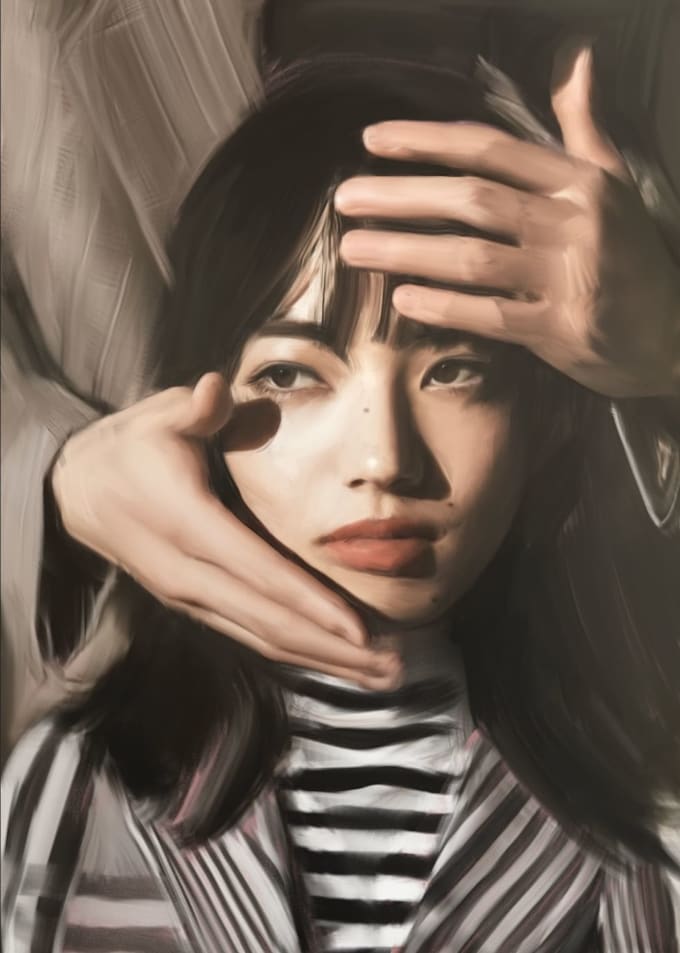 Create a realistic illustration based on your photo by Troiartist | Fiverr