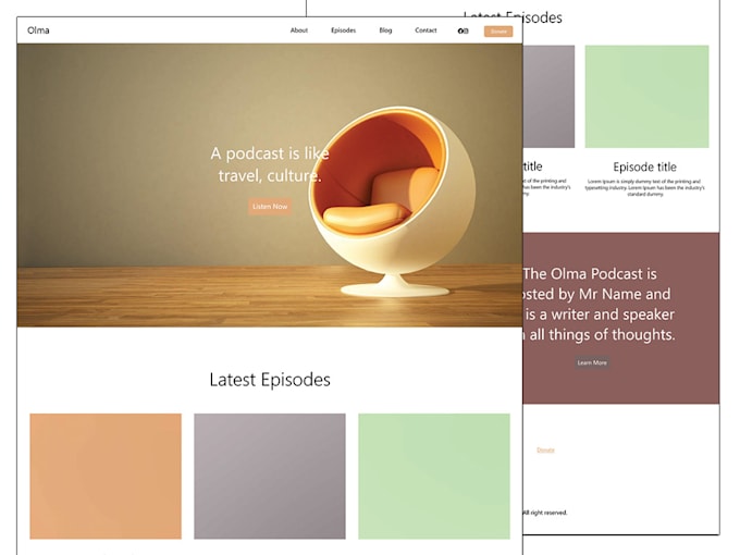 A responsive html css php mysql website design with a layout by ...