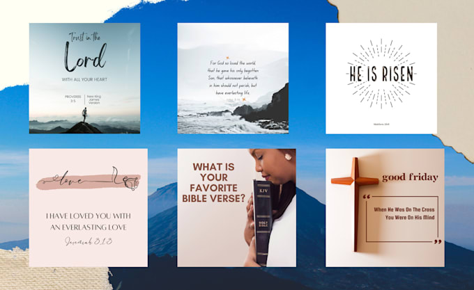 Provide bible motivational quotes design using canva pro by ...