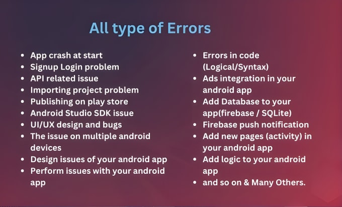 Fix bugs remove errors and update your flutter app code by Qaisar_g ... Fix bugs remove errors and update your flutter app code by Qaisar_g ...