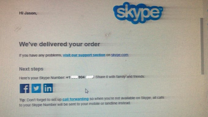 Provide usa skype number to make free calls with private number ...