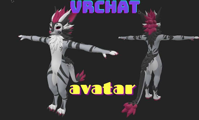 Create custom 3d model, vrchat avatar, fursona 3d model, nsfw wolf ... Create custom 3d model, vrchat avatar, fursona 3d model, nsfw wolf ...