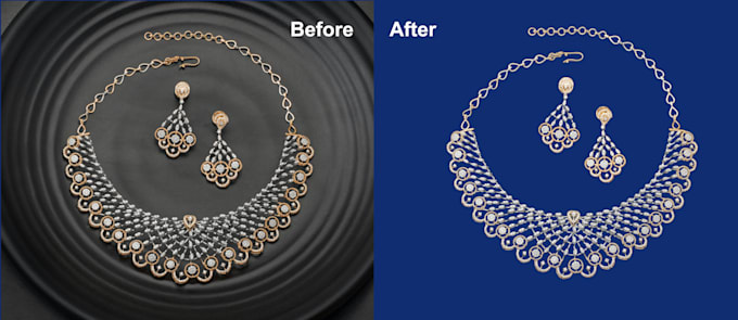 Do jewelry image background removal and hi end retouching by Nomanwork ...