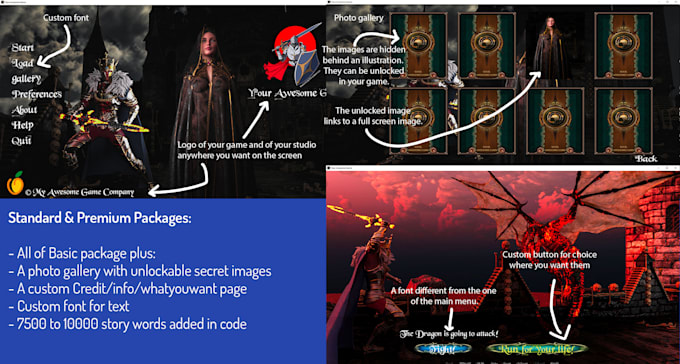Code your visual novel game by Liagel | Fiverr