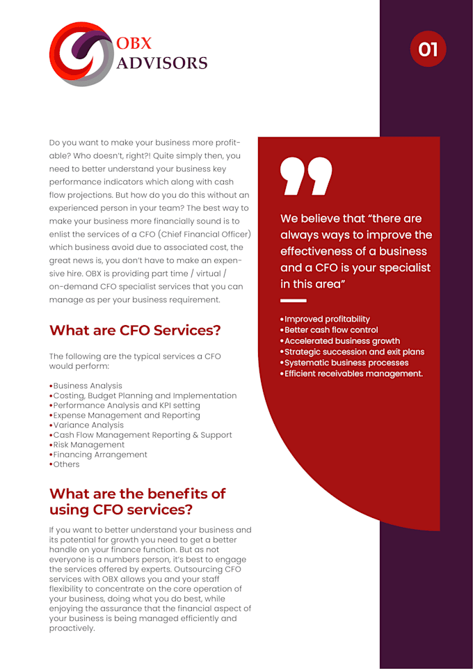 Design your cfo virtual profile by Osamakhanzz | Fiverr