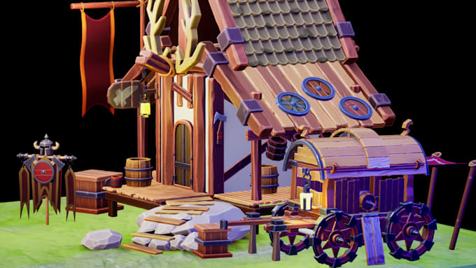 Create props and assets in maya, zbrush and 3d painter by Thewingy | Fiverr