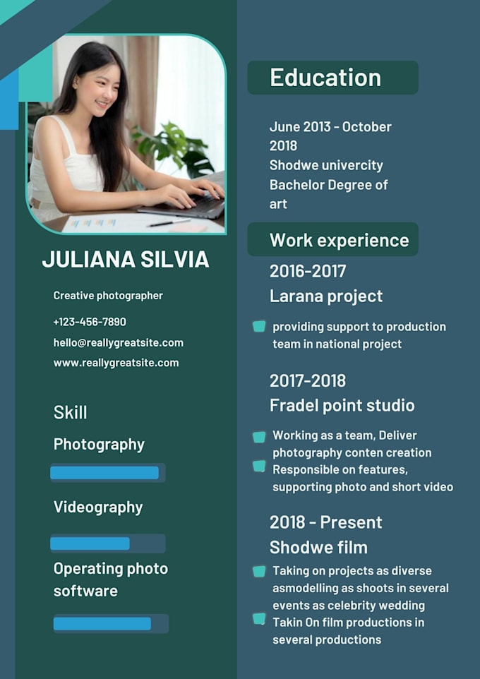 Write and edit your cv, resume, cover letter, linkedin by Hafsa_89 | Fiverr