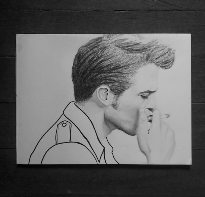 Draw realistic portraits with mix of line drawing by Xav_art | Fiverr