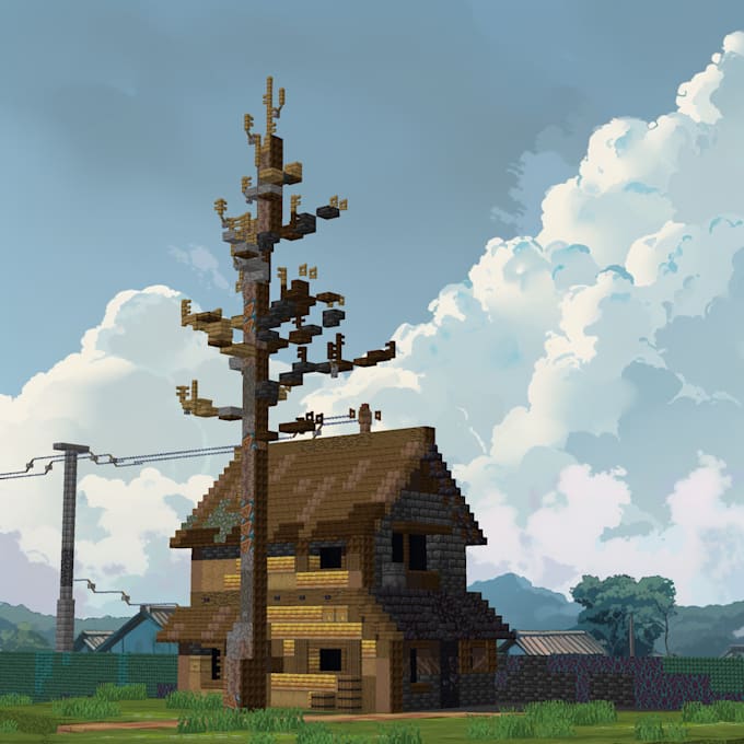 Professionally build anything in minecraft for cheap by Zirrce | Fiverr