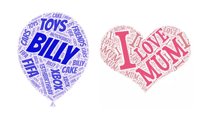 Create custom word clouds with any shape by Lukesumner | Fiverr