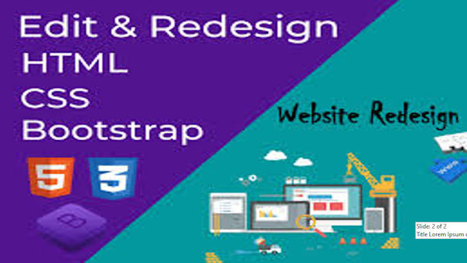 Be your html css bootstrap front end web developer by Sunnyjanjua038 ...