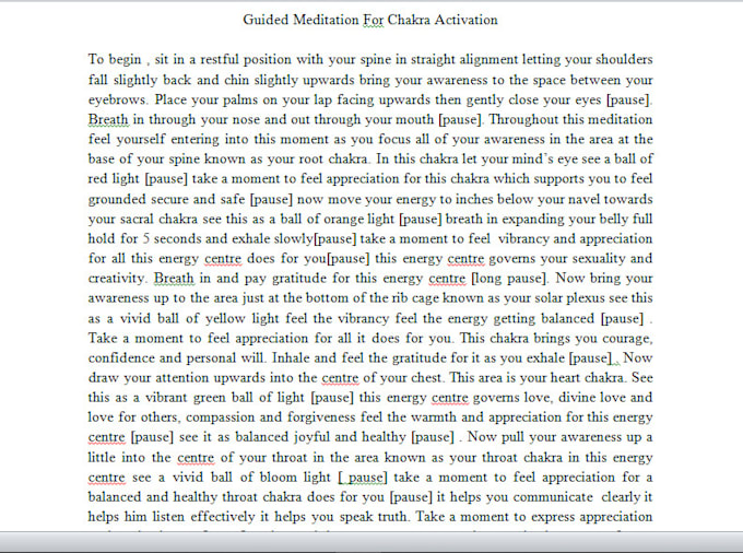 Write custom affirmation meditation script by Wajeehakhan3 | Fiverr