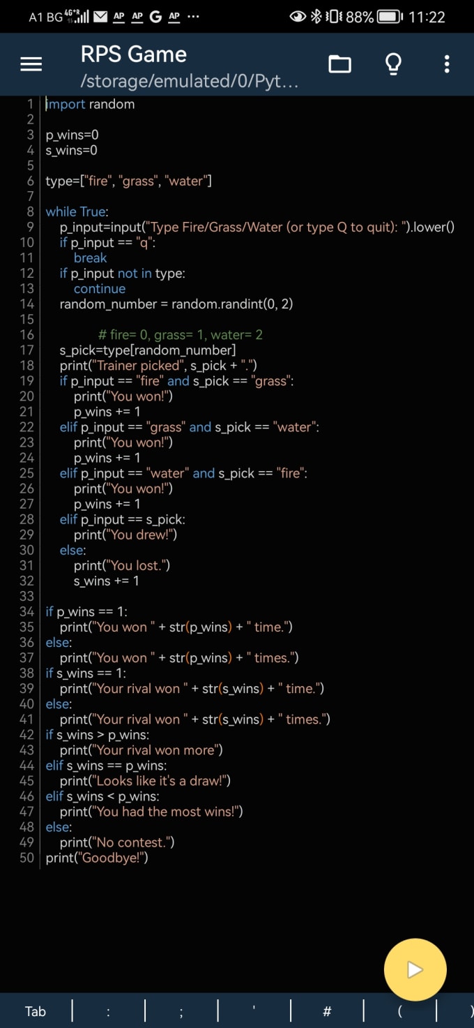 Fix your python code by Mrcallum1991 | Fiverr