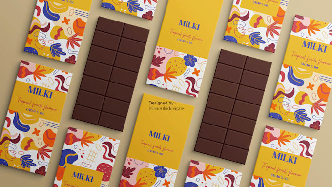 Design a unique , modern chocolate bar packaging , wrappers cereal bars ...