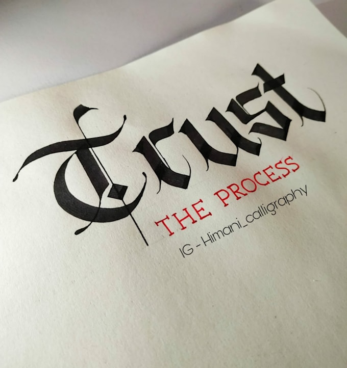 Write your name in calligraphy by Himani_calligra | Fiverr