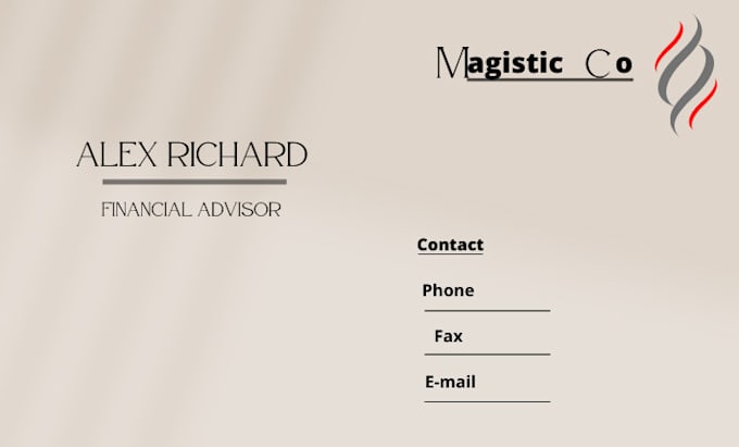 Create a descriptive business card for you by Nadiasheikh900 | Fiverr