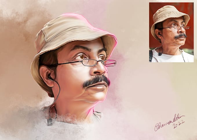Create digital smudge art painting from your photo by Makinh2k | Fiverr