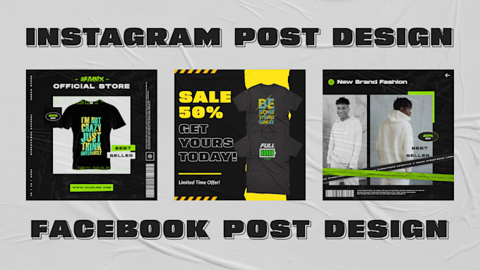Create social media post design for clothing brand by Jodiiswara | Fiverr