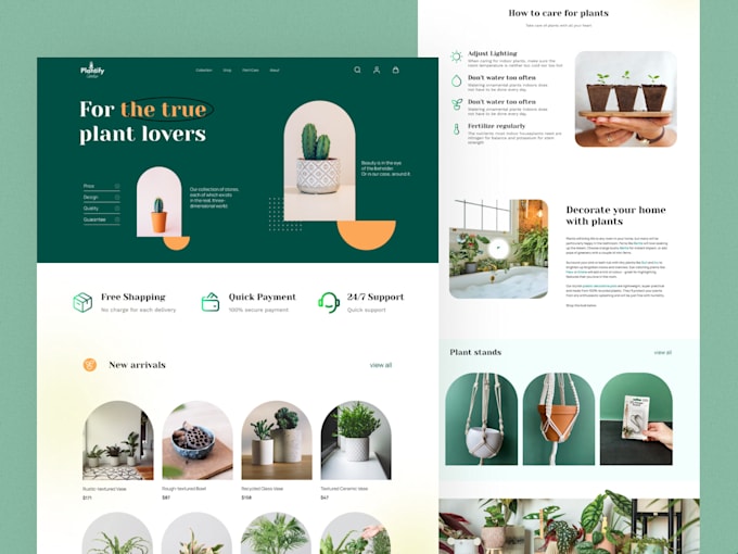 Provide creative ui design for landing page by Tm_faisal | Fiverr