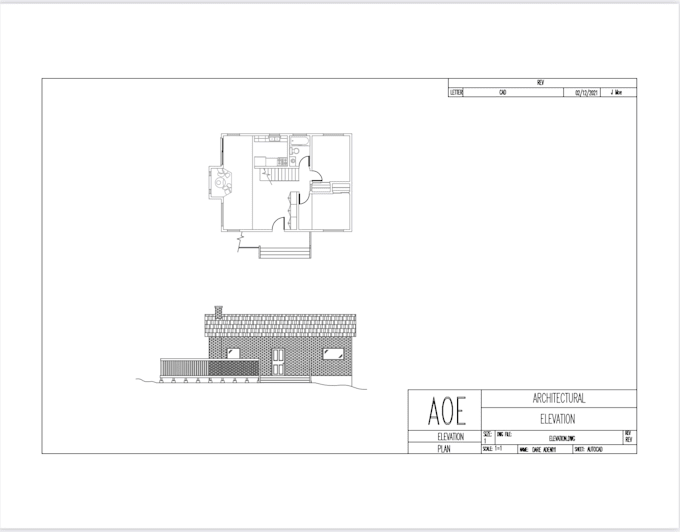 Draw 2d floor plan and 3d rendered image using autocad by Iammanagher ...