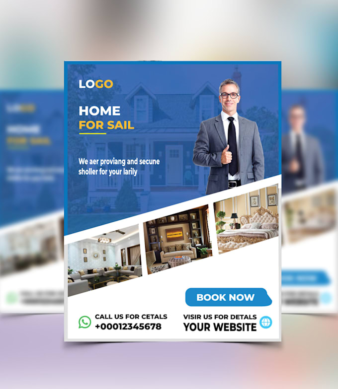 Design your professional luxury flyer for yourself by Abduljabber2 | Fiverr