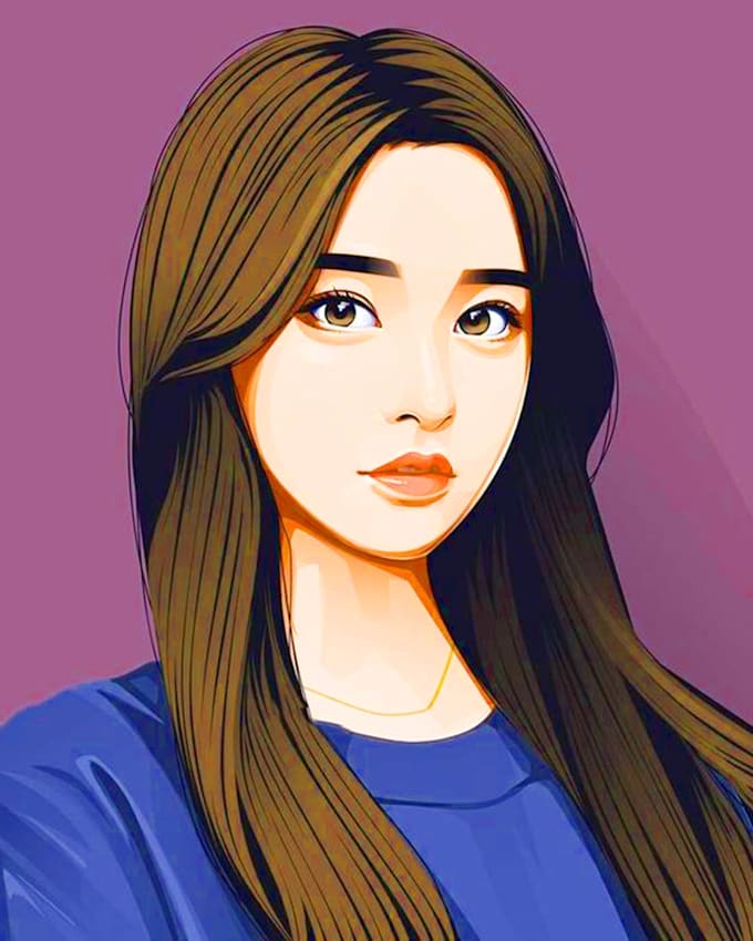 Do cartoon vector portrait by Jeqathessh | Fiverr